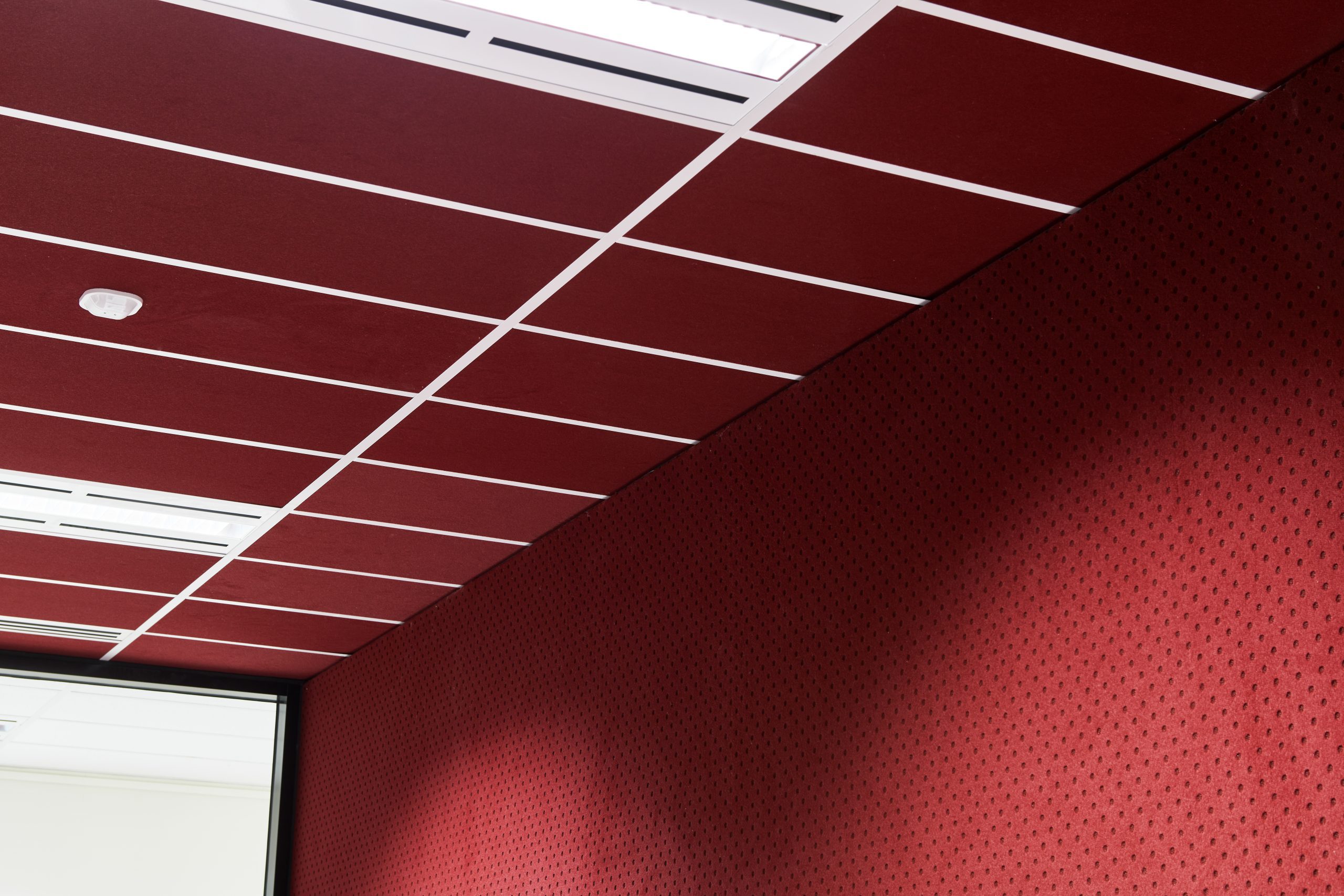 Coloured Acoustic Ceiling Tiles | Shelly Lighting